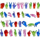 Kanayu 36 Pcs ASL Magnets ASL Classroom Alphabet Magnets American Sign ...