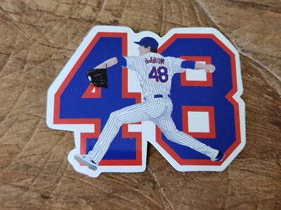 ⚾ JACOB DEGROMSTICKER MLB Baseball METS Texas Rangers Laptop Water ...