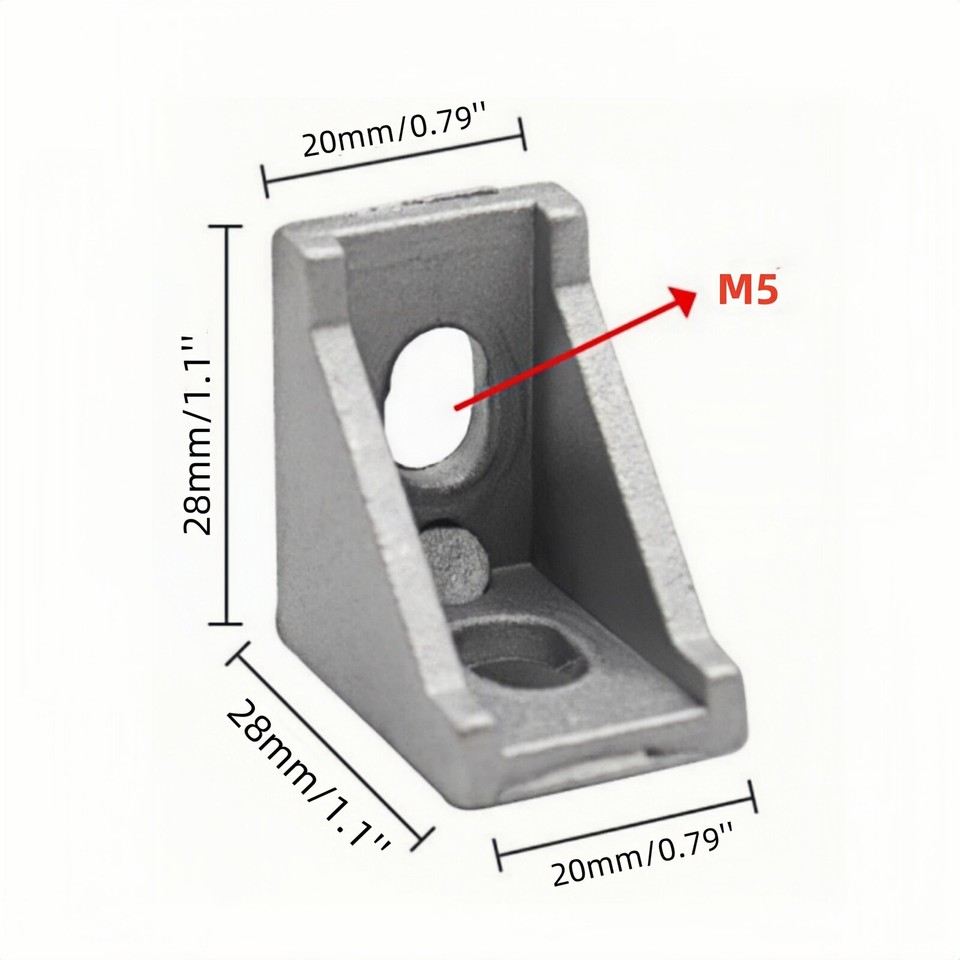Corner Bracket Gusset Hardware for 2020 / 3030 / 4040 Aluminum ...
