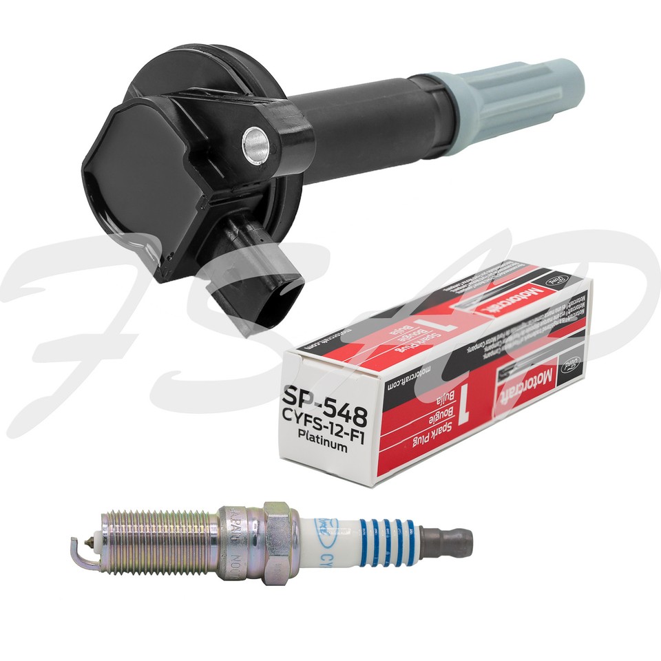 8 Heavy Duty Ignition Coil DG542 + 8 Motorcraft Spark Plug SP519 SP548 ...