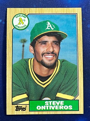 1987 Topps #161 Steve Ontiveros Oakland Athletics | eBay
