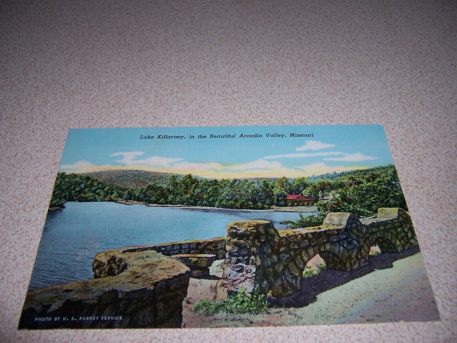 1940s LAKE KILLARNEY in BEAUTIFUL ARCADIA VALLEY MISSOURI LINEN ...