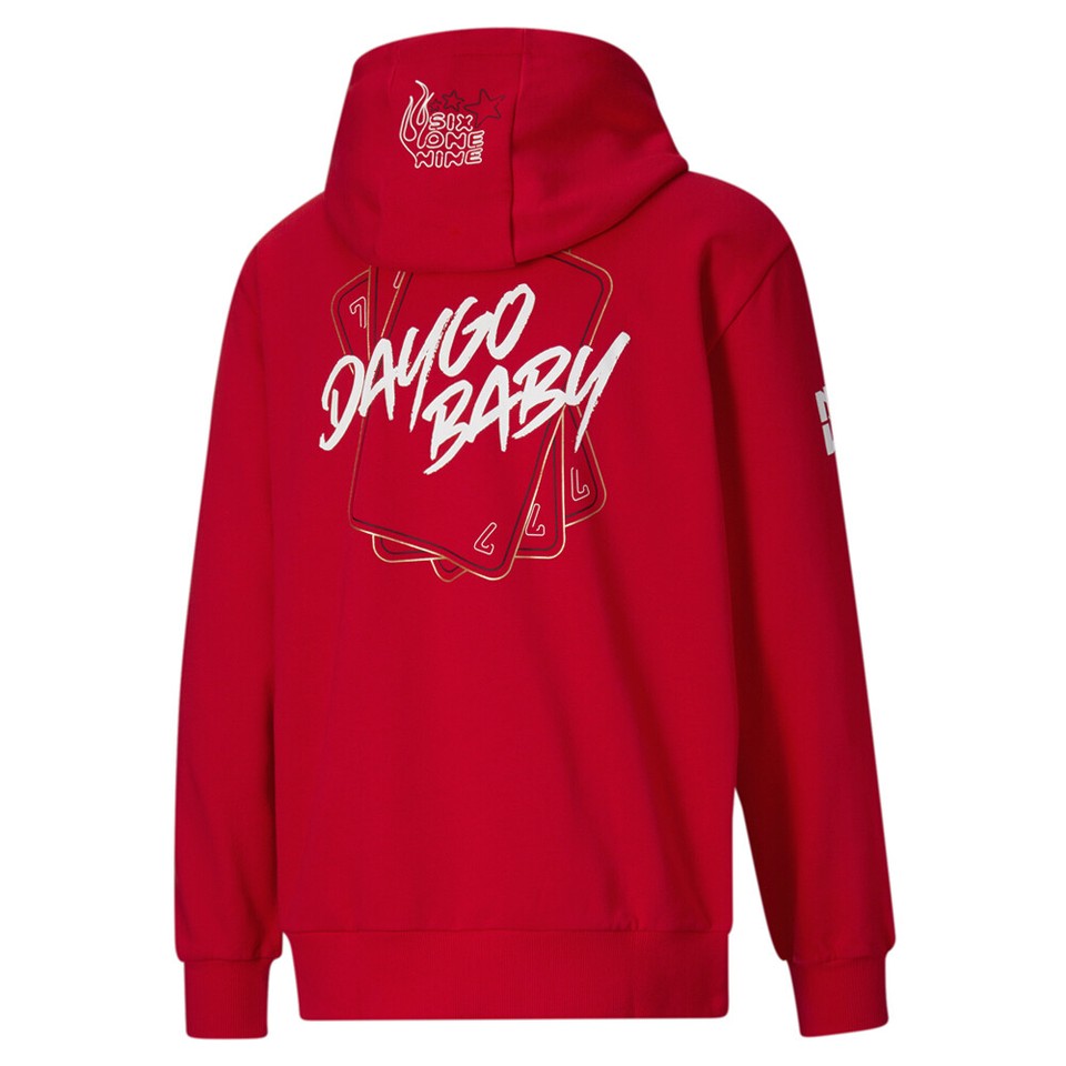 PUMA Mikey Daygo X Pullover Hoodie Womens Red Casual Outerwear 62191401 ...