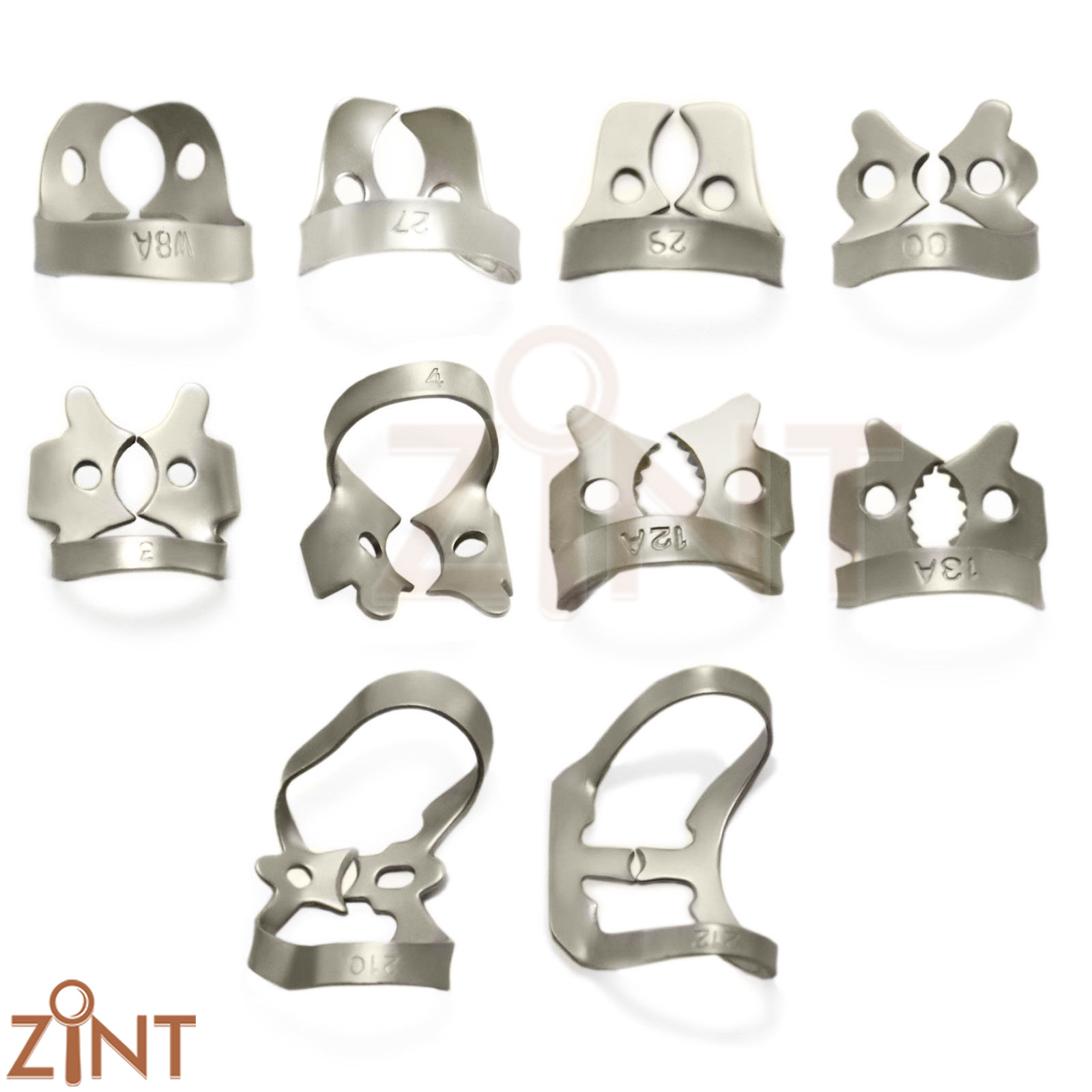 Professional Rubber Dam Clamps Light Ivory Brewer Stokes Forceps ...