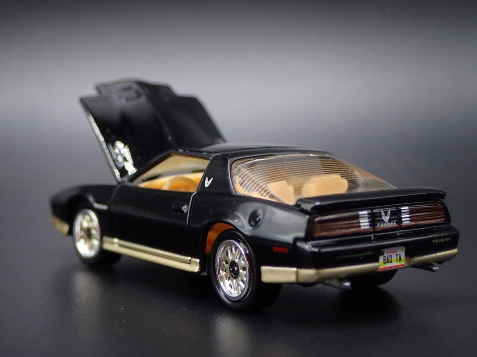 1986 86 PONTIAC FIREBIRD TRANS AM TA BLACK 1:64 SCALE DIORAMA DIECAST ...