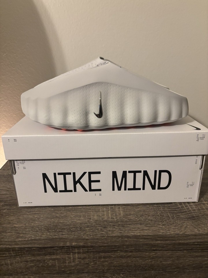 Nike Mind 001 Slide Mule Light Smoke Grey Size 11 Men’s Ships Fast! | eBay