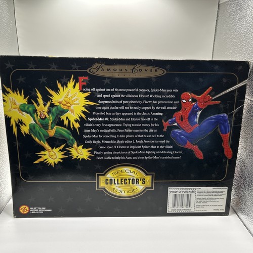 Marvel Comics Famous Covers Spider-Man & Electro 8" Figures Toy Biz ...