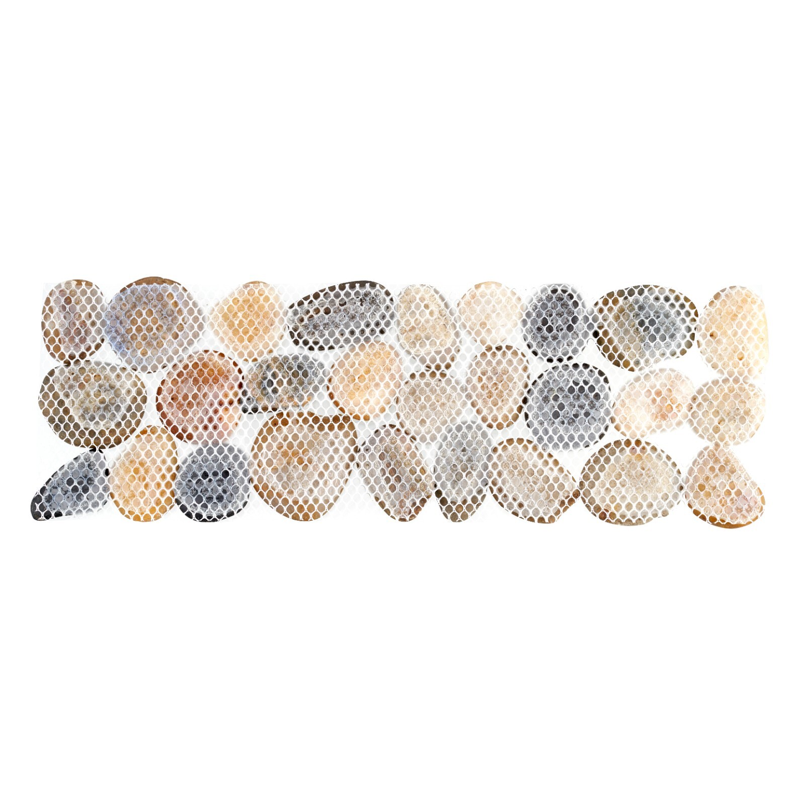 Pebble Edging Strips Real Stone Border for Home & Garden Decoration ...