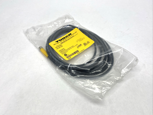 Turck PKG 3M-3/S90 Single-Ended M12 3-Pin Female Connector Cordset ...
