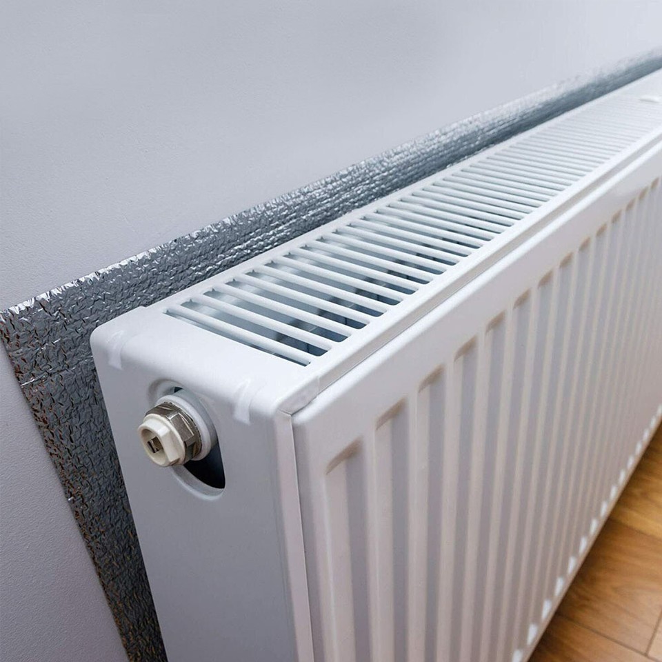 Aluminium Bubble Foil insulation Double Radiator Heater Heat Reflection ...