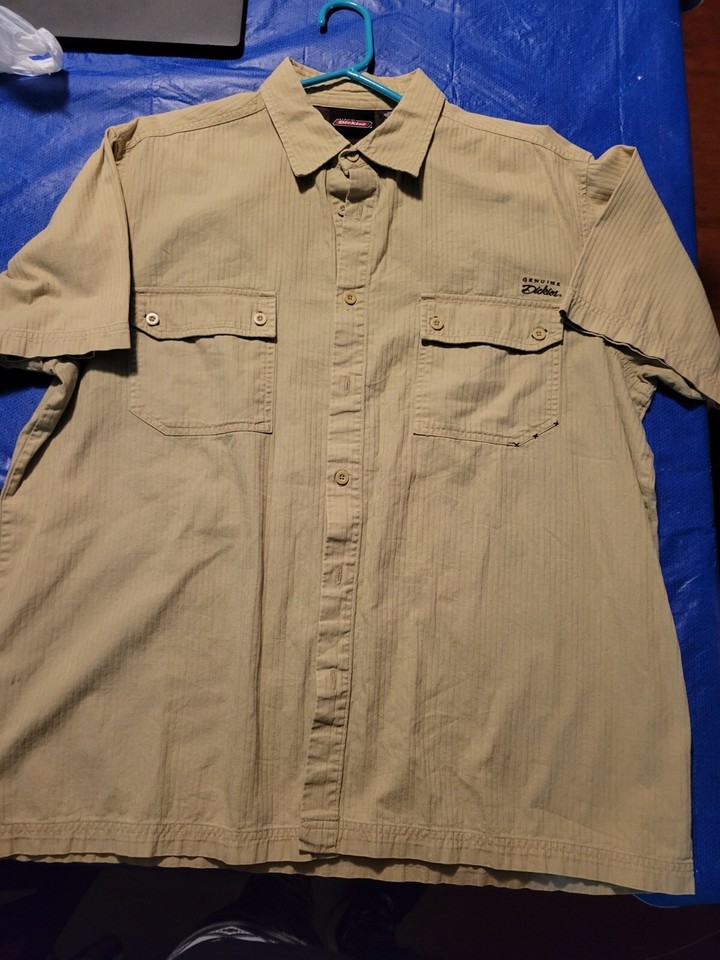 mens 2xl dickies tan work shirt | eBay