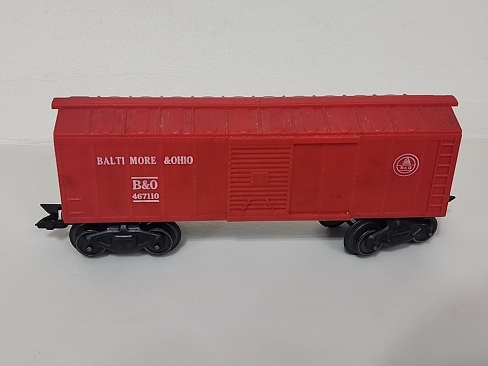 Marx Baltimore & Ohio 467110 8 Wheel Train Red Boxcar O Scale | eBay