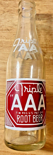 Vintage Triple AAA Root Beer 6 1/2 Oz ACL Oklahoma City OK Near Mint ...