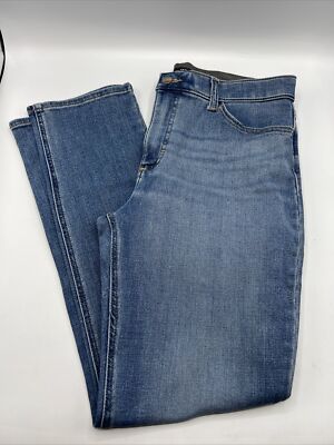 Lee Jeans Women's Size 18M Slim Fit Straight Leg Mid Rise Blue Jeans ...