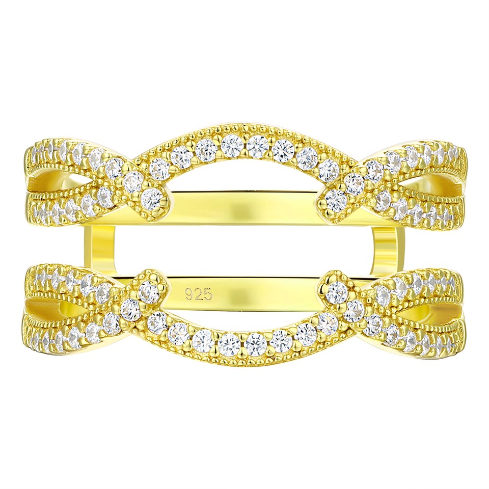 Ring Jacket Enhancers Insert Engagement Ring Silver Wedding Anniversary ...