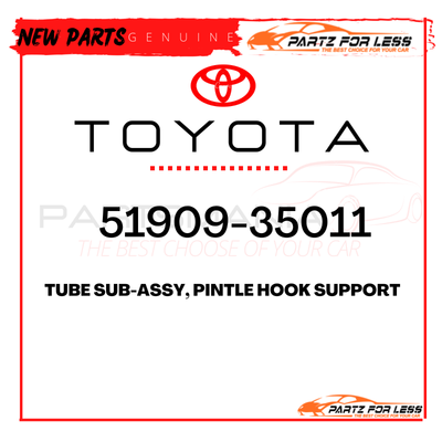 51909-35011 TOYOTA GENUINE TUBE SUB-ASSY, PINTLE HOOK SUPPORT ...