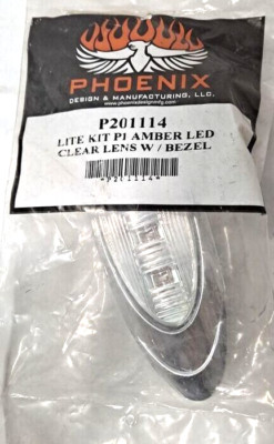 NEW Phoenix P201114 LED Marker Light Amber Clear Lens 2 X 6 Inch 4 ...