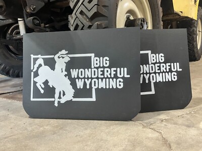 Wyoming State Vintage Mud Flaps (1 - Pair) 19" Wide x 14" Long | eBay