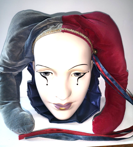 Mask, Venetian Jester Porcelain Ceramic Wall Mask Art Decor, Vintage | eBay