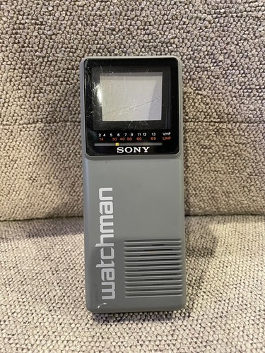 VINTAGE OLD SONY WATCHMAN FD-10A PORTABLE TV | eBay