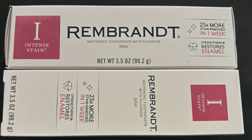 Rembrandt Intense Stain Whitening Toothpaste, Mint Flavor, 3.5-Ounce (3 ...