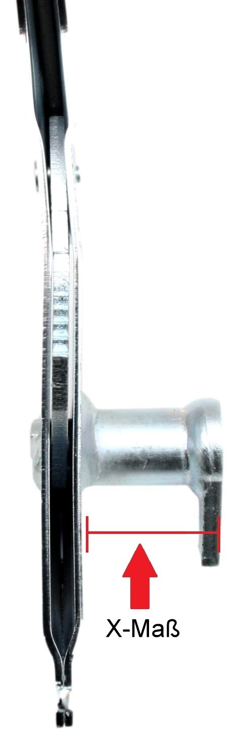 Handbremshebel für Peitz PAV-SR (Maß X: 21 mm) Handbremshebel Anhänger ...