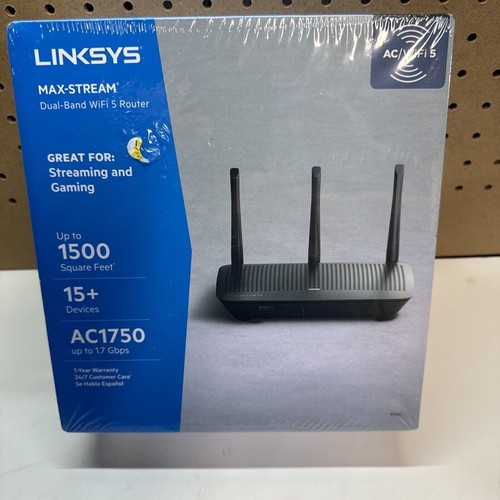 Linksys MAX-STREAM EA7250 AC1750 Dual-Band 1.7 Gbps WiFi 5 Router for ...
