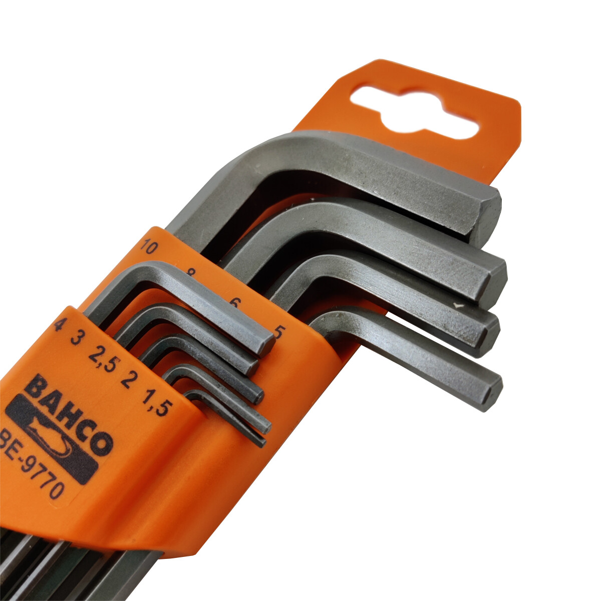 Bahco Allen Key 9pc Set Long Metric Ball End Hex Key Set 1.5mm - 10mm ...