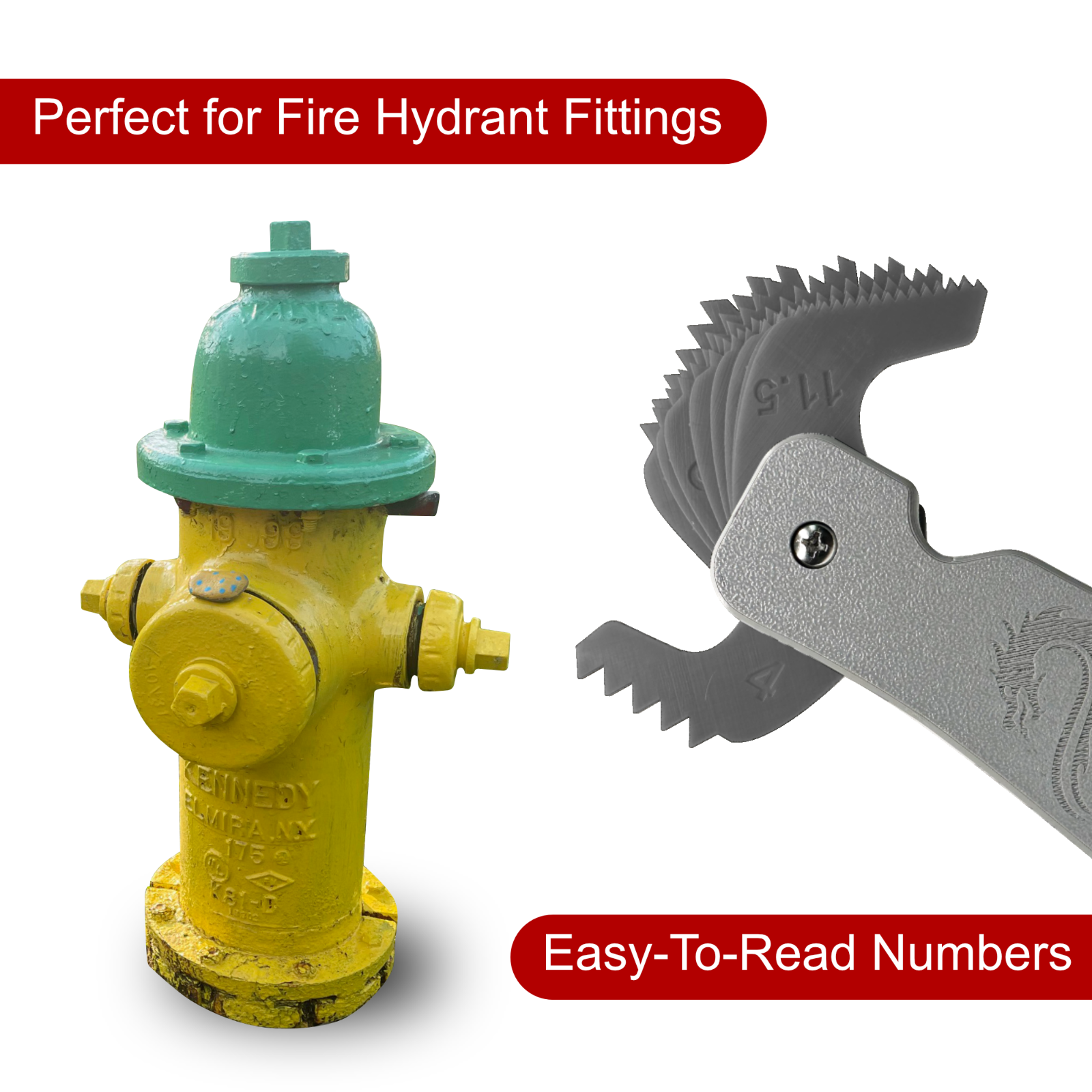 Fire Thread Tool - Hydrant Fitting Thread Gauge Tool for NH/NST, NPT ...