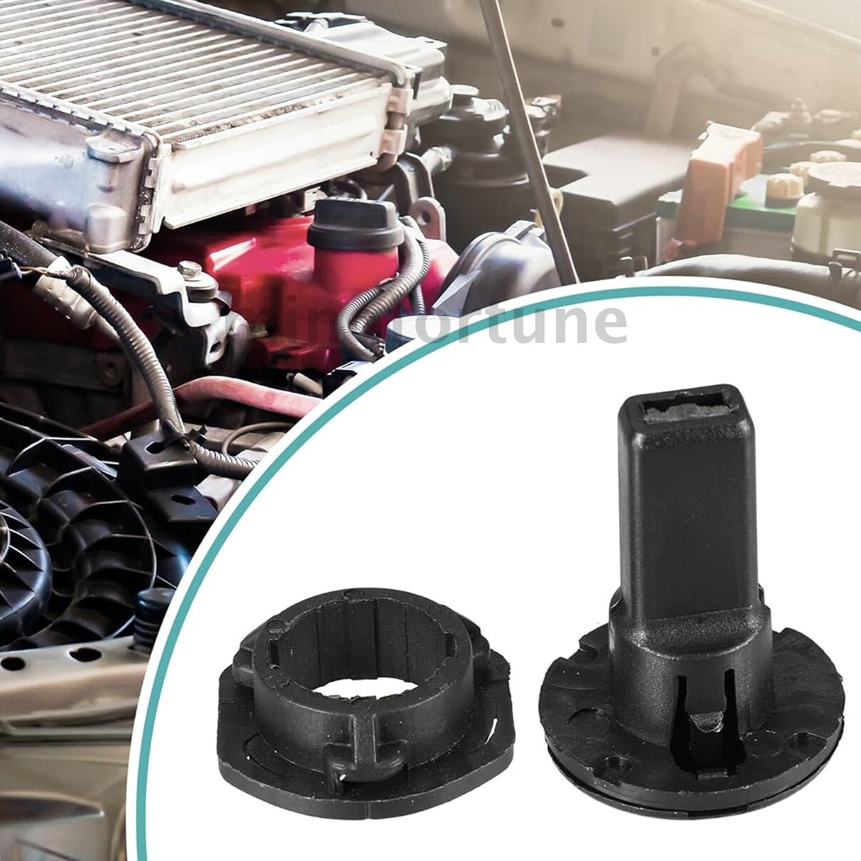 for BMW F30 Upper Radiator Mount Bushing Bracket + Support Sleeve ...