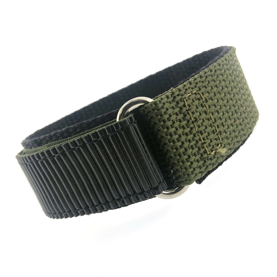 Hook Loop Watch Band Straps Nylon Sports Waterproof Black Navy Green ...