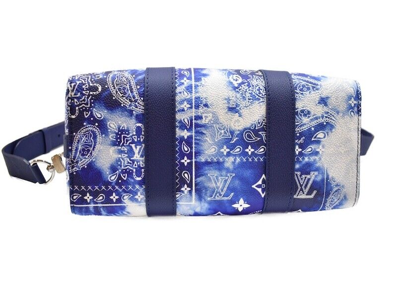 Louis Vuitton City Keepall Bag Bandana Blue M20555 Crossbody Louis Vuitton City Keepall Bag Bandana Blue M20555 Crossbody