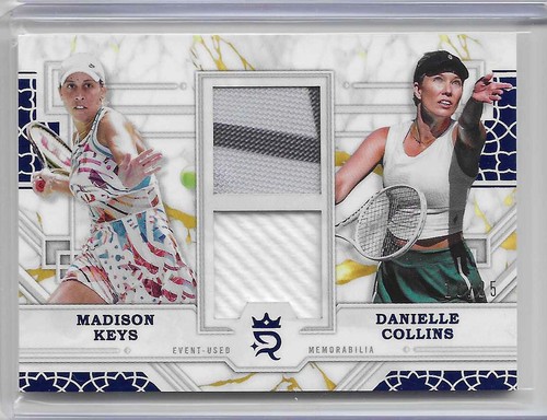 2024 Topps Royalty Tennis Madison Keys Danielle Collins Pairings Relic ...