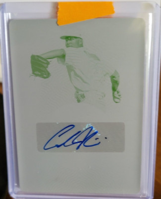 CALEB KILIAN 2022 National Treasures Century Signatures Printing Plate ...