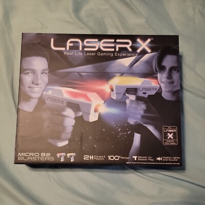 Laser X Two Player Micro B2 Blasters Real Life Laser Tag Gaming ...