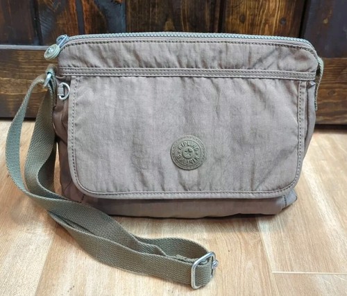 Kipling Olive Green Nylon Crossbody Purse Bag EUC | eBay