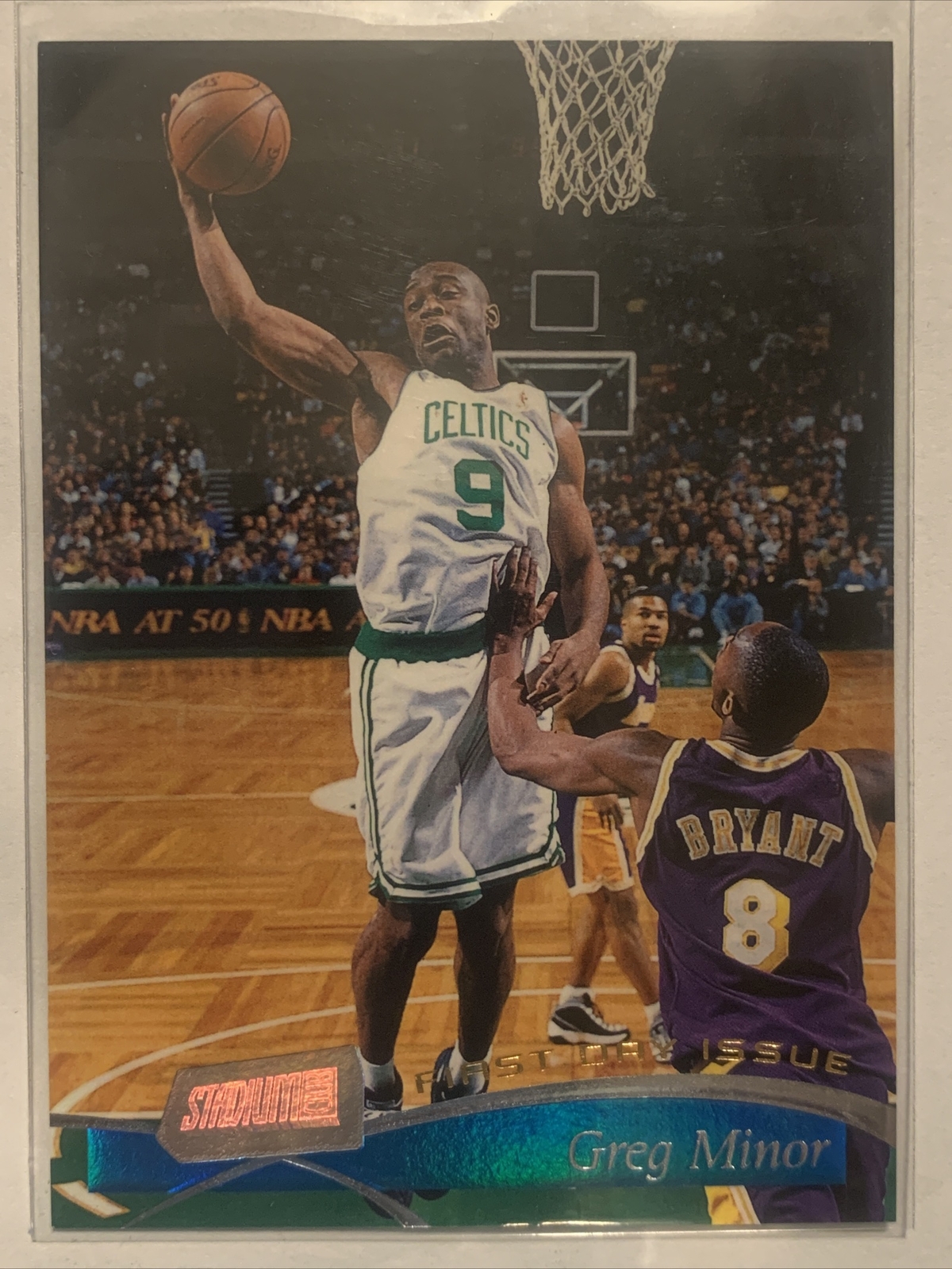 1997-98 Stadium Club Basketball First Day Issue Parallel Greg Minor ...