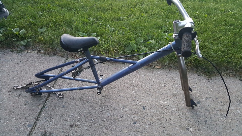 OLD SCHOOL BMX 1989 MCS MANTIS MINI TITANIUM PHASE II TITAN FORK ...
