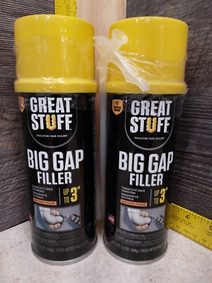2 Cans-Dow Great Stuff Big Gap Filler Expanding Foam Sealant Insulation ...