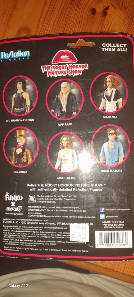 Janet Weiss from Rocky Horror Funko ReAction Figure, re-sealed in ...