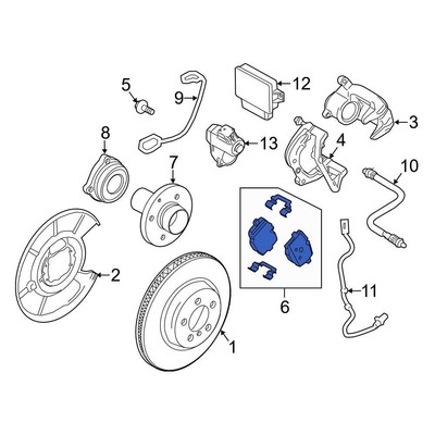 BMW 34218847061 Rear Disc Brake Pad Set | eBay