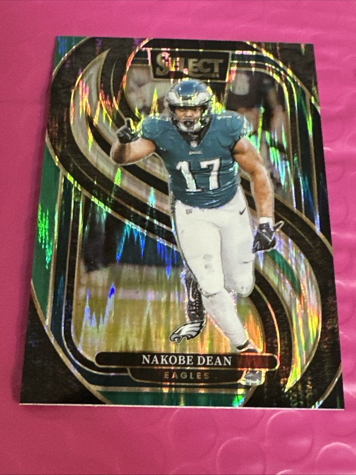 2024 Panini Select - Premier Level Nakobe Dean #185 Black & Green Shock ...