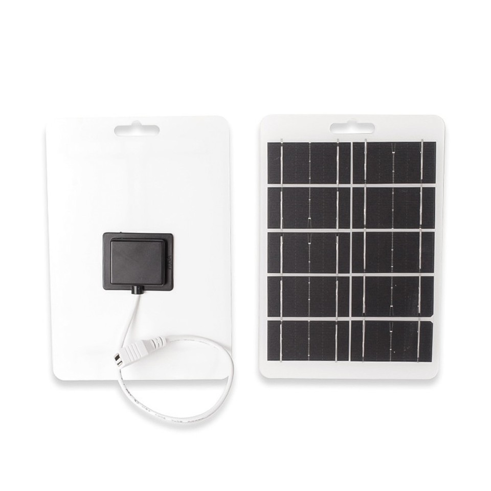 10W Solar Panel 5V Solar Battery Charger Camping Hiking Phone Charger ...