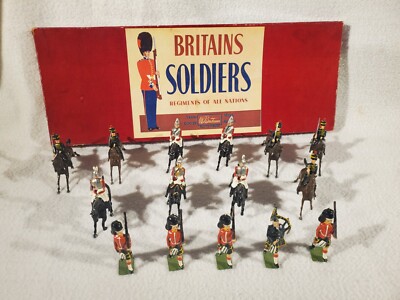 Vintage Marx Britains Box Set No 50 ~ Life Guards & 4th Fourth Hussars ...
