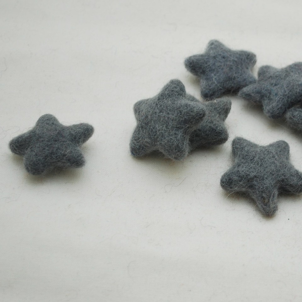 100% Wool Felt Stars - 10 Felted Stars - 90 Colours to choose | eBay