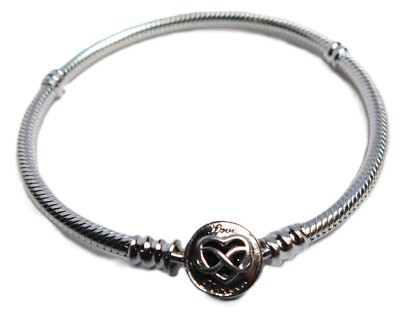 Authentic Pandora Bracelet, Heart Infinity Clasp Snake Chain ...