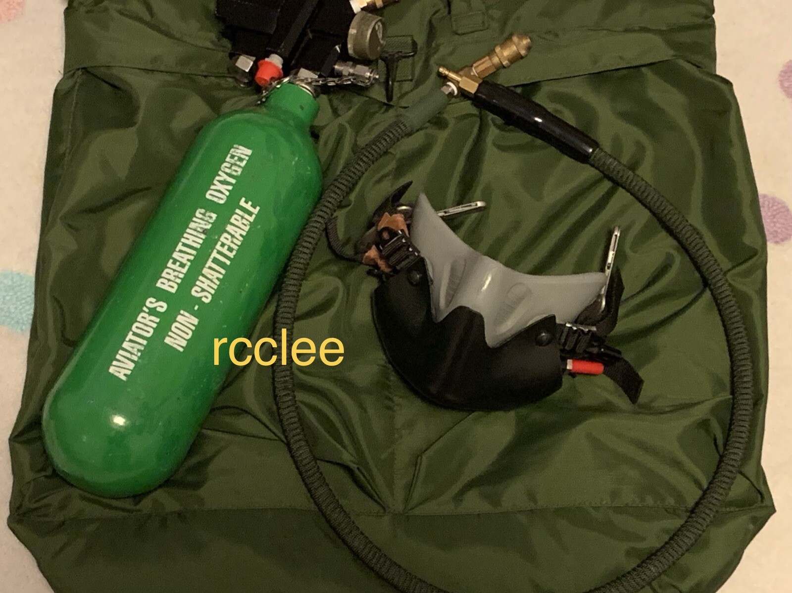 Gentex Military SEALS PJ SF PHAOS HALO helmet oxygen O2 mask regulator ...