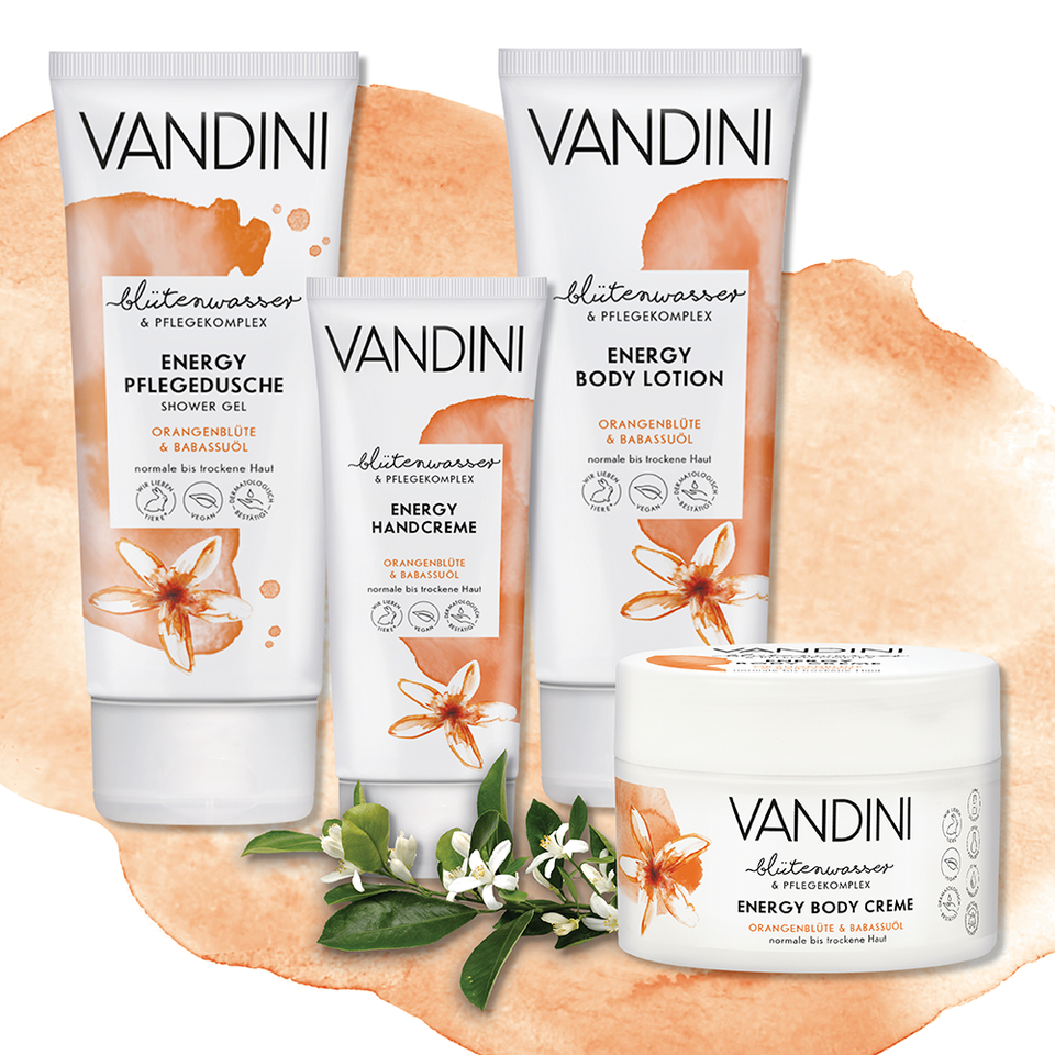 VANDINI 500ml Energy Seife Nachfüllbeutel mit Orangenblüte Duft ...