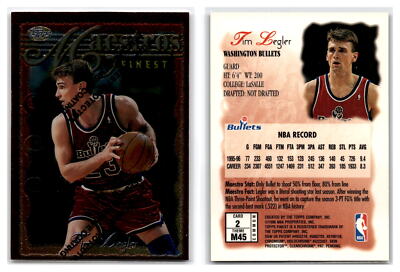1996-97 Topps Finest #2 Tim Legler - Washington Bullets | eBay