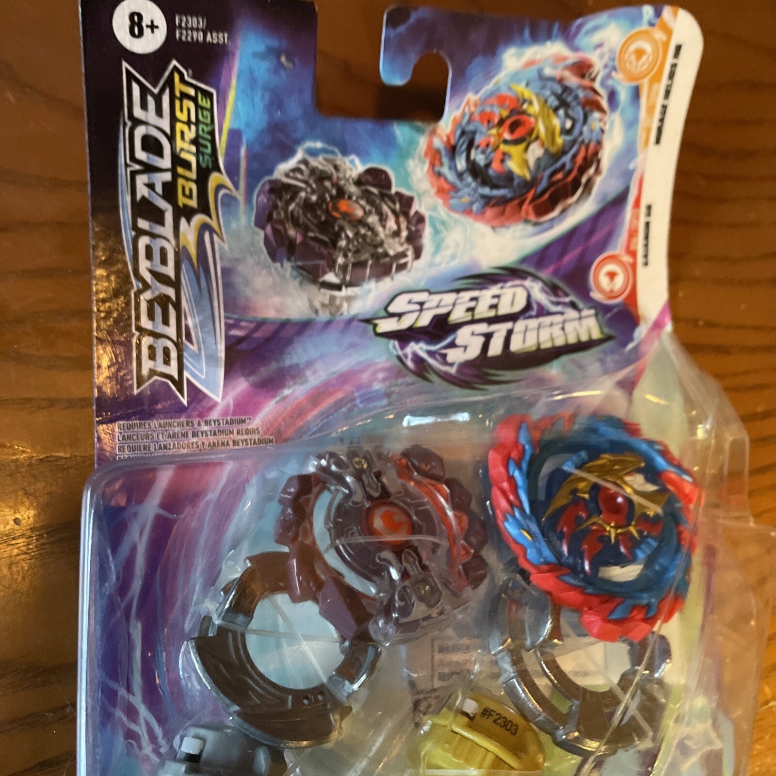 Beyblade Burst Surge Speed Storm 2 pack Gaianon G6 and Mirage Helios H6 ...